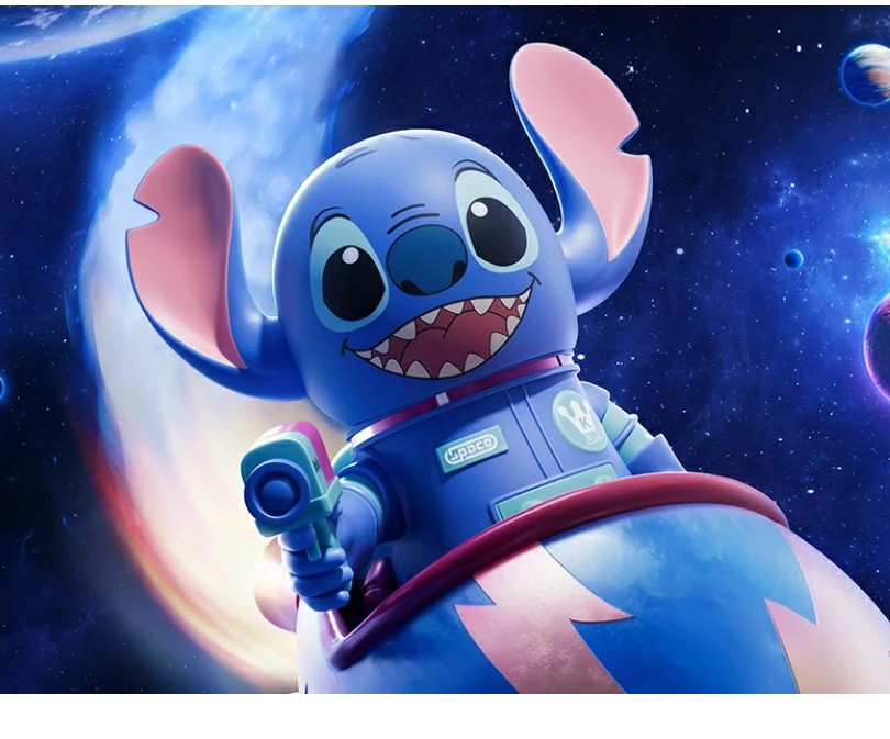 MEGA Collection 1000% SPACE MOLLY Stitch POP MART Pop Mart 公仔角色 Space ...